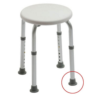 Rubber Bath Stool Feet Shower Chair Tips Ferrules for 22mm Straight ...