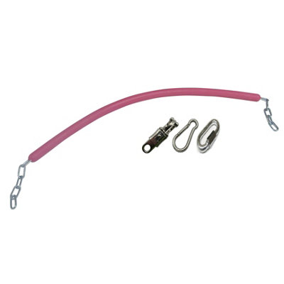 Rubber Coated Stable Stall Chain (Raspberry Snap Hook Horse Door Guard)