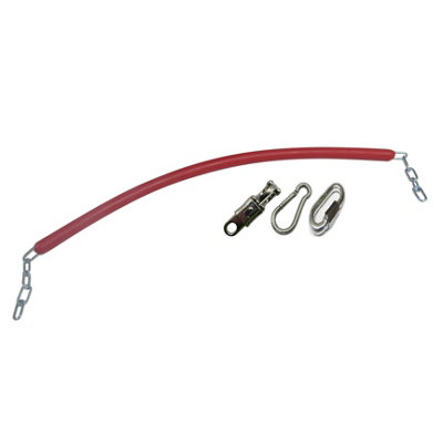 Rubber Coated Stable Stall Chain (Red Snap Hook Horse Door Guard)