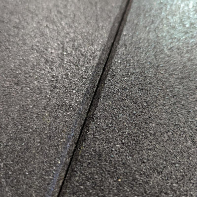 Rubber Crumb Gym Floor Tiles - 25mm Thick Heavy Duty Non-Slip ...