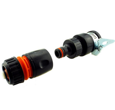Rubber Kitchen Tap Connector 22-24mm 1/2" Hose Quick Fitting EXTRA WIDE