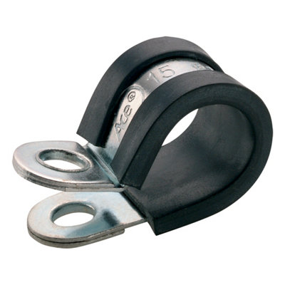 Rubber Lined P Clip 16 Millimeter Zinc Plated EPDM Double Thickness DIN ...