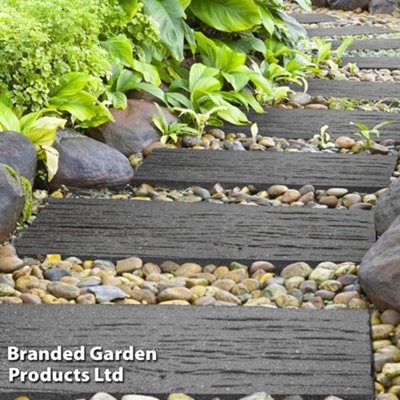Rubber Railway Road Stepping Grey Stone effect Steps Eco Friendly ...