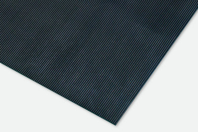 Rubber Rib Mat 3mm x 90cm x 10m Roll - Hard Wearing Slip Resistant ...