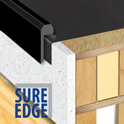 Rubber Roofing/Flat Roofing Trim - Sure Edge Kerb Trim for Flat Roofs ...