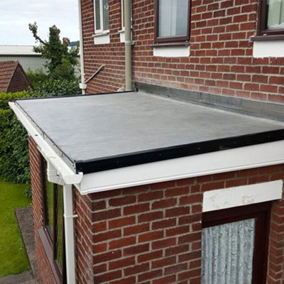Rubber Roofing Kit for Flat Roofs - House Extension Kit with White ...