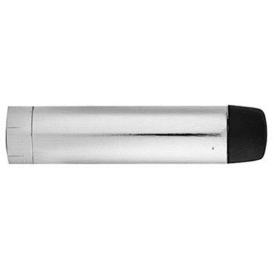 Rubber Tip Smooth Wall Mounted Doorstop Satin Chrome 71mm Cylinder Door ...