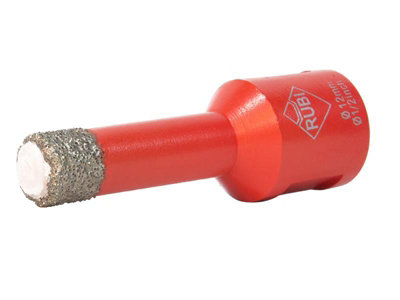 RUBI 12mm Dry Cut Diamond Drill Bit for Ceramic, Porcelain, and Stone ...
