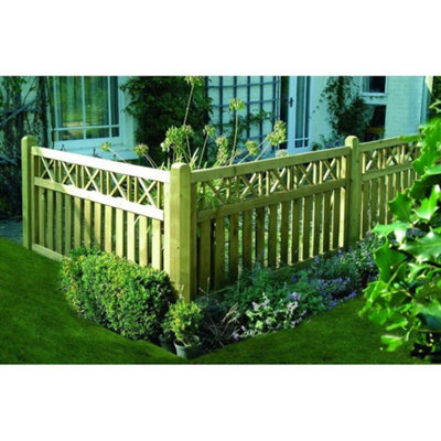 Ruby Elite Cross Top Fence Panel 1.8m x 0.9m