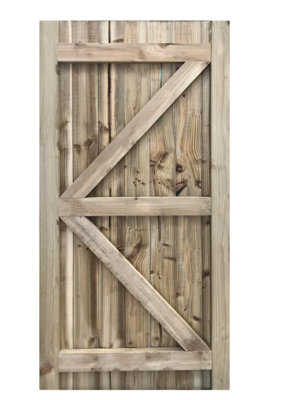 Ruby Framed Featheredge Side Gate 1.8m Ruby Portreath Treated Wooden ...