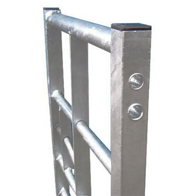 Ruby IAE 7 Bar Galvanised Metal Gate Ruby Heavy Duty Farm & Field Gate 4ft