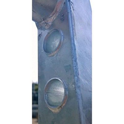 Ruby IAE 7 Bar Galvanised Metal Gate Ruby Heavy Duty Farm & Field Gate 5ft