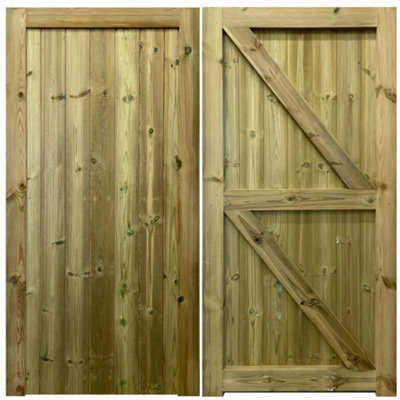 Ruby Mortise & Tenon Side Gate Ruby Croyde Sturdy Wooden Garden Gate 3 ...