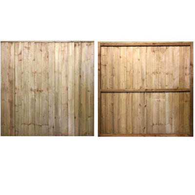 Ruby Premium Featheredge Pressure Treated Fence Panels 1.8m x 1.5m