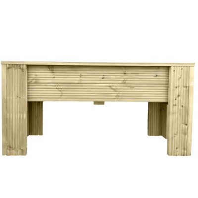Ruby Premium Raised Planter Ruby Elevated Wooden Garden Box for Flowers ...