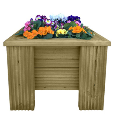 Ruby Premium Square Wooden Garden Planter Ruby Handmade Outdoor Plant ...