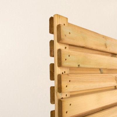 Ruby Ready Planed Double Sided Slatted Panel - 1.2m H X 1.8m W