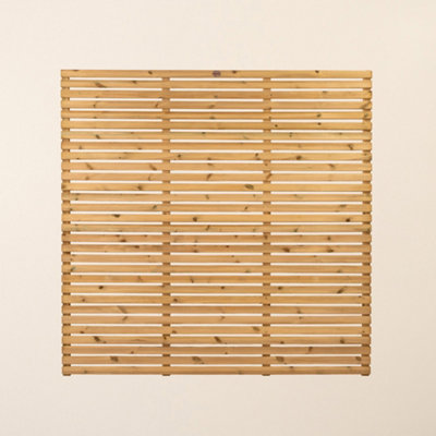 Ruby Ready Planed Single Slatted Panel - 1.8m H X 1.8m W