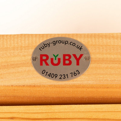 Ruby Redwood Slatted Gates Pair Ruby Modern Wooden Entry for Gardens ...