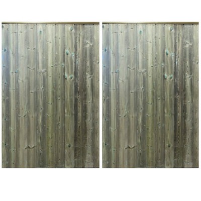 Ruby T&G Entrance Gate Pair Ruby Clovelly Mortise & Tenon Wooden ...