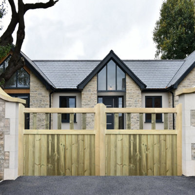 Ruby T&G Entrance Gate Pair Ruby Cottage Mortise & Tenon Wooden ...