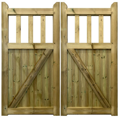 Ruby T&G Entrance Gate Pair Ruby Cottage Mortise & Tenon Wooden ...