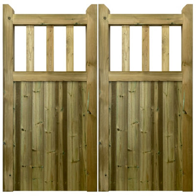 Ruby T&G Entrance Gate Pair Ruby Cottage Mortise & Tenon Wooden ...