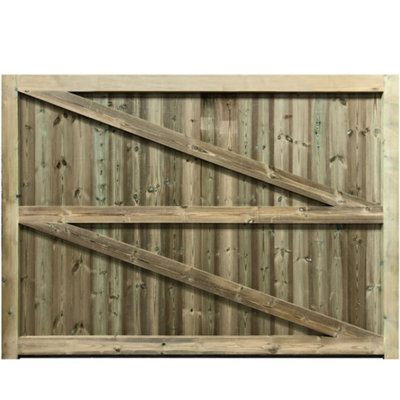 Ruby T&G Entrance Gate Pair Ruby Croyde Treated Mortise & Tenon ...