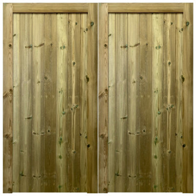 Ruby T&G Entrance Gate Pair Ruby Croyde Treated Mortise & Tenon ...