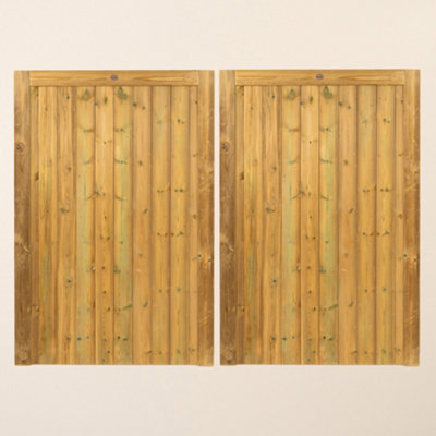 Ruby T&G Entrance Gate Pair Ruby Croyde Treated Mortise & Tenon ...