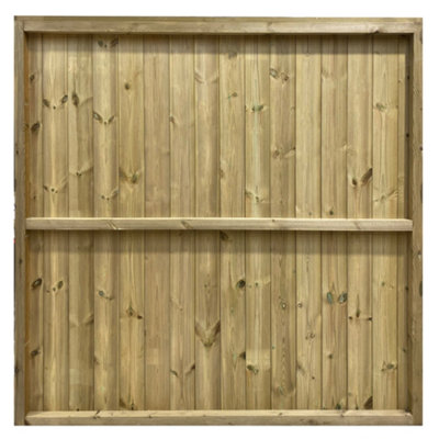 Ruby Tongue & Groove Garden Fence Panels Ruby Planed Treated Wooden ...