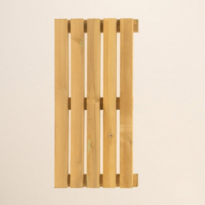 Ruby Treated PSE Vertical Slatted Panel Durable Timber Fencing 300mm Wide x 1500mm High Vertical