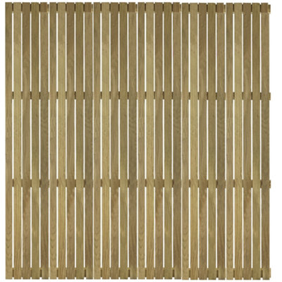 Ruby Treated PSE Vertical Slatted Panel Durable Timber Fencing 900mm ...