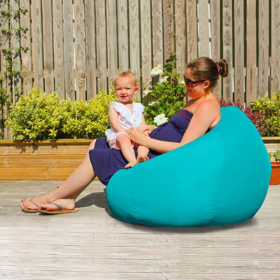 rucomfy Indoor Or Outdoor Adults Water Resistant Slouchbag - Turquoise ...