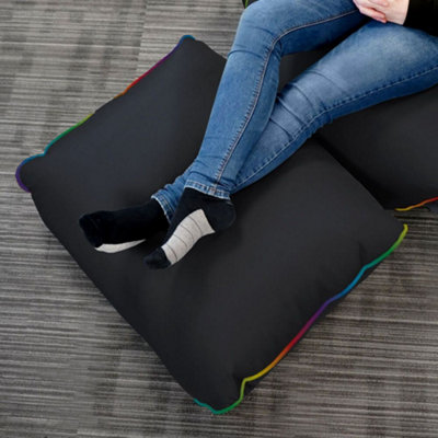 rucomfy LED Gaming Footstool Beanbag