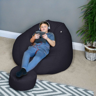 rucomfy Outdoor Water Resistant Flob A Dob Beanbag - Navy