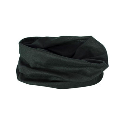 Ruffnek Classic Plain Black Snood Scarf Multifunctional Snood Neck ...