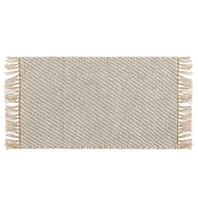 Rug ALADAG Beige 50 x 80 cm Jute