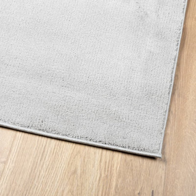 Rug OVIEDO Short Pile Grey 60x110 cm | DIY at B&Q