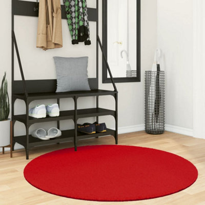 Rug OVIEDO Short Pile Red 120 cm