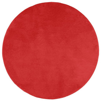 Rug OVIEDO Short Pile Red 120 cm