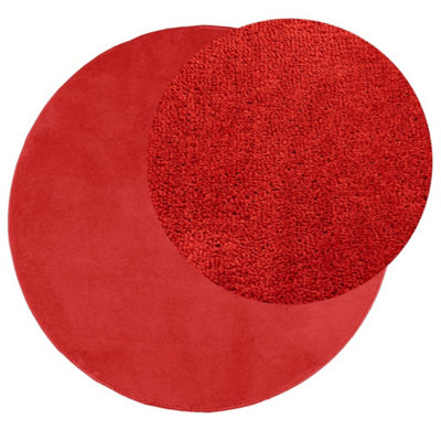 Rug OVIEDO Short Pile Red 120 cm