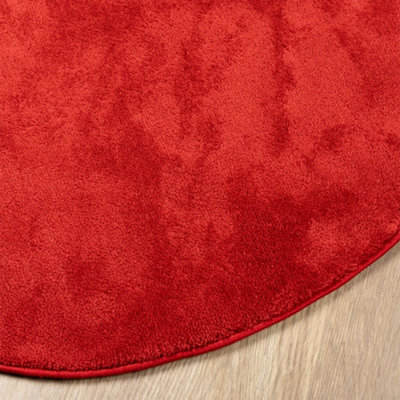 Rug OVIEDO Short Pile Red 120 cm