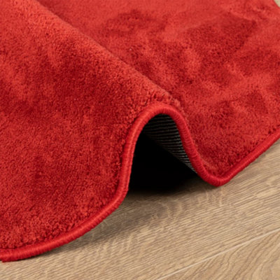 Rug OVIEDO Short Pile Red 120 cm