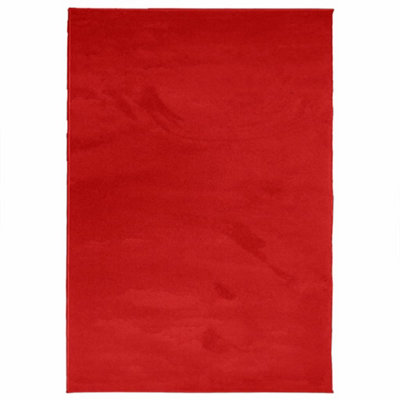 Rug OVIEDO Short Pile Red 200x280 cm | DIY at B&Q