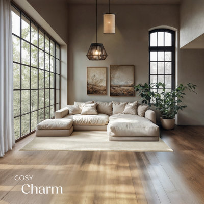 Rug Zonelle Short Pile and Ultra-Soft Carpet in Rectangular or Round ...