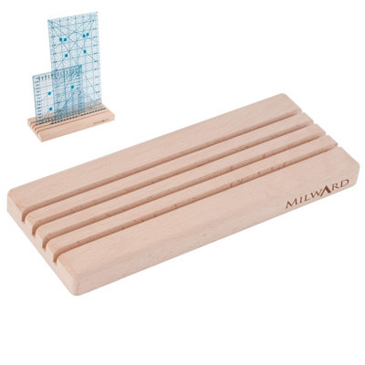 RULER RACK SMALL - Ruler and Template Rack: Small: 4 Slots: Beech Wood ...