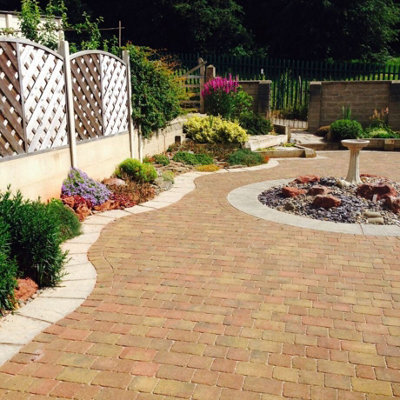 Rumbled Block Paving Autumn - 140 x 140 x 50mm Pack of 552