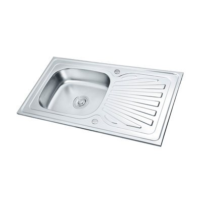 RUMO 9050A 1.0 Single Bowl Stainless Steel Kitchen Sink Reversible with ...