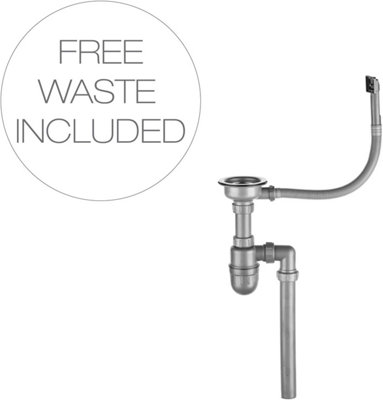 RUMO Stainless Steel Kitchen Sink 1.0 Single Large Deep Bowl with ...